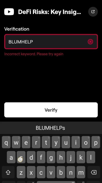 DeFi Risks: Key Insights Blum Code | BlumCode DeFi Risks: Key Insights | Blum Youtube Video Code ...