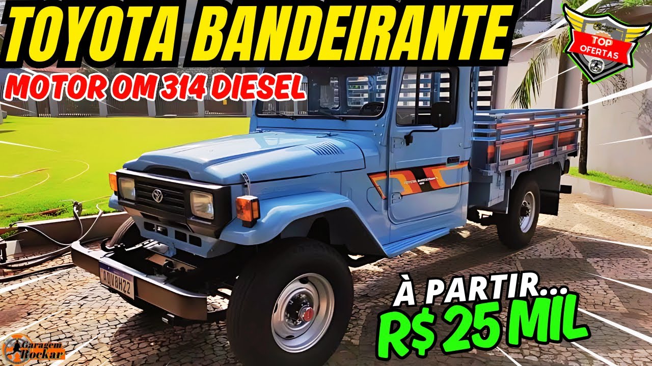 TOYOTA BANDEIRANTE MOTOR DIESEL CARROCERIA de MADEIRA à PARTIR de 25 ...