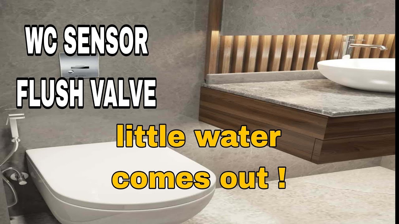 Wc Sensor Flush Valve - little water comes out - YouTube