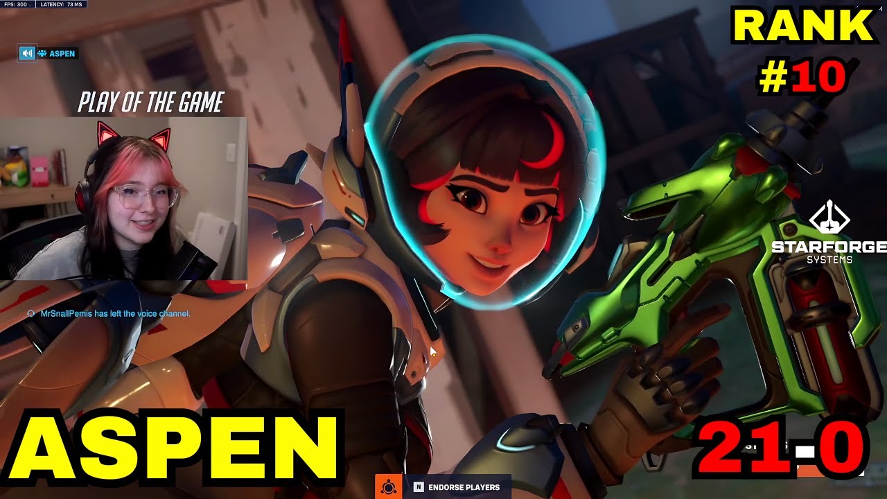 21-0 ASPEN TOP 10 JUNO GAMEPLAY WITH FROGGER overwatch 2 season 12 ...