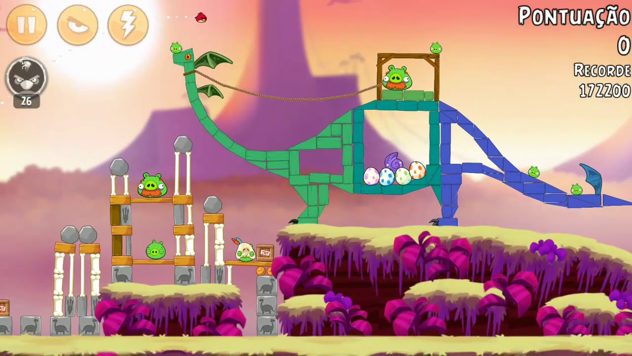 Angry Birds - Jurassic Pork - Level 36-9 - 197,440 - World Record ...