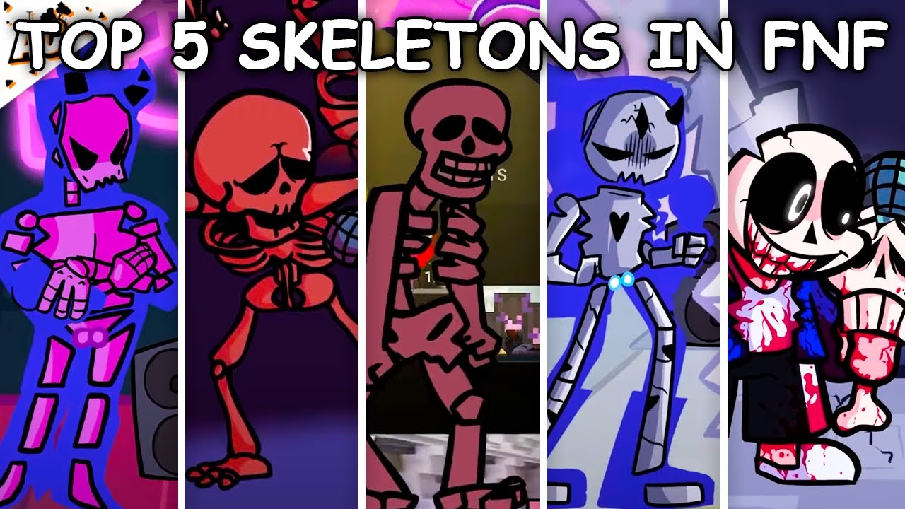 Top 5 Skeletons in Friday Night Funkin’ - YouTube