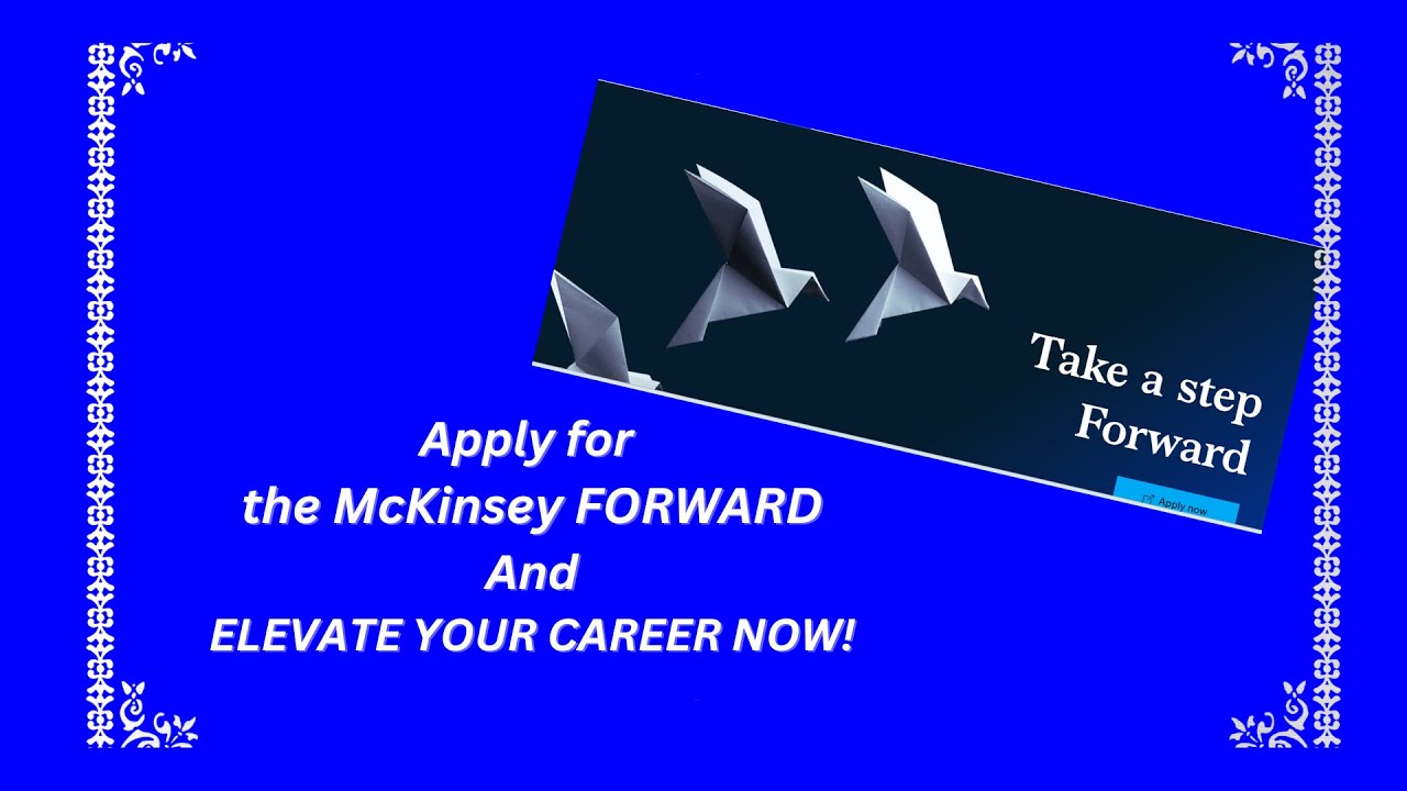 McKinsey Forward Program || Complete Guidance Video || Arooba Noor - CA ...