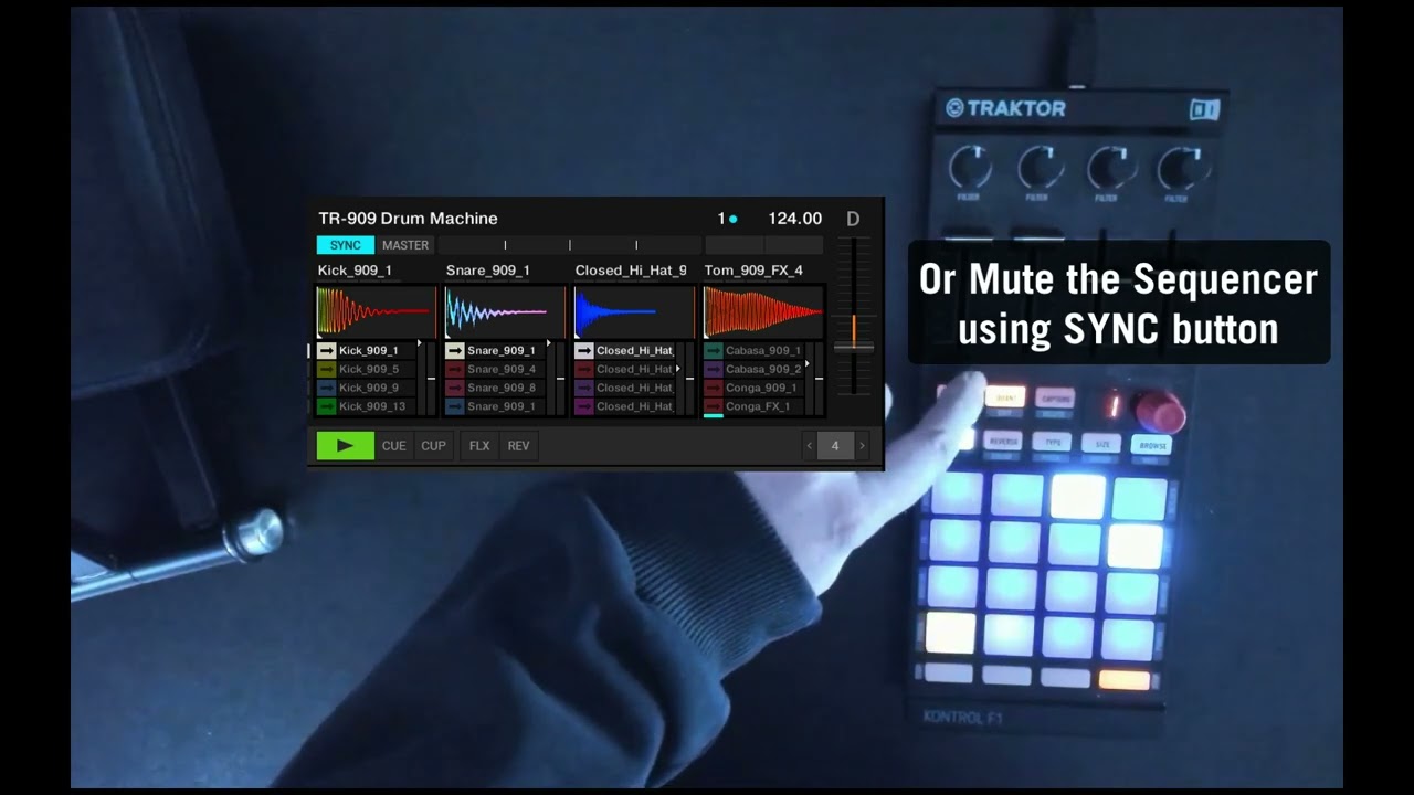 Traktor Kontrol F1 32 Step Sequencer mapping for Traktor - YouTube