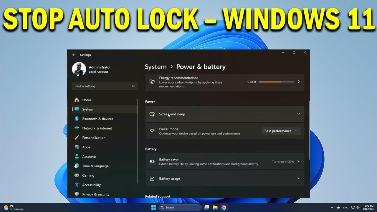 How To Stop Computer From Locking Windows 11 Automatically - Quick Fix - YouTube