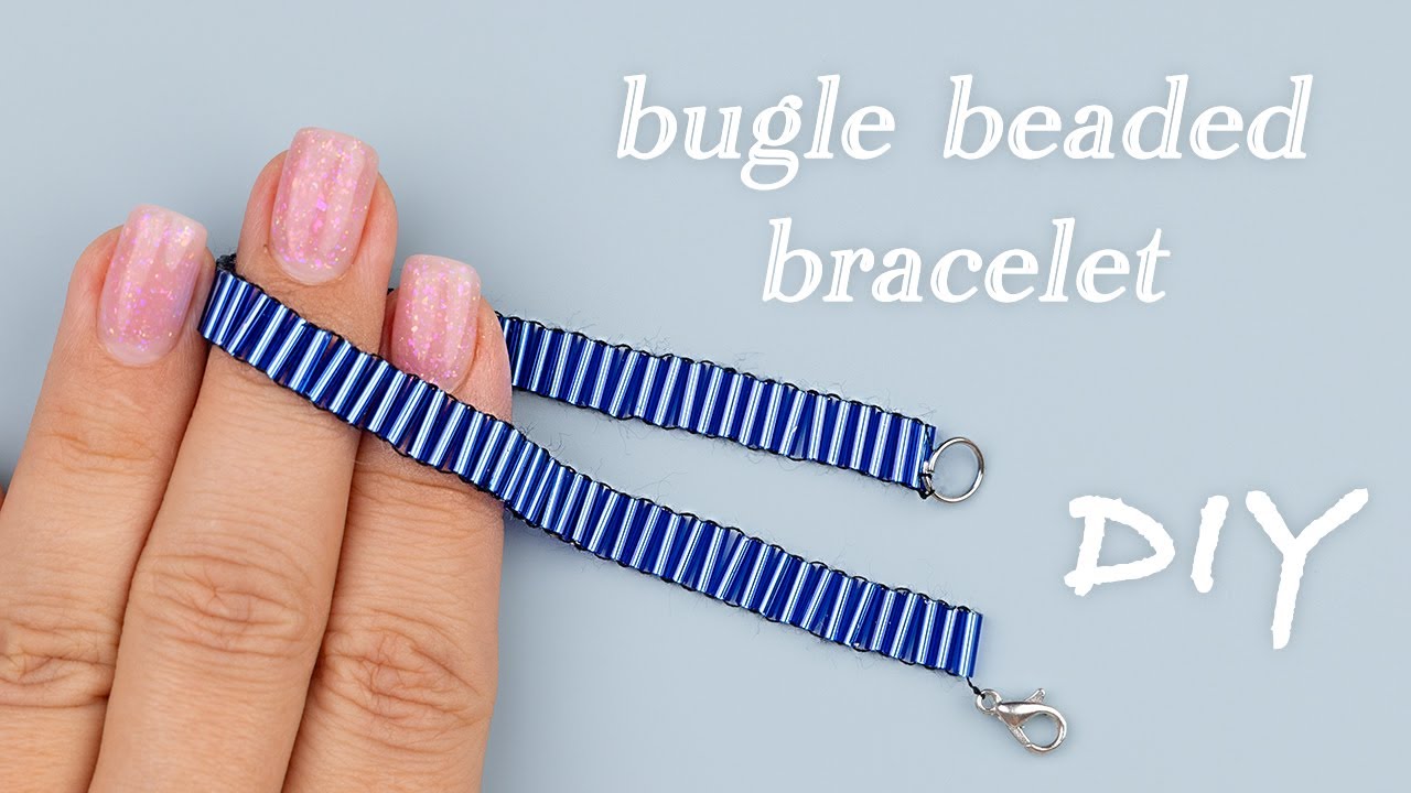 How to Make an Easy Elegant Bugle Bead Bracelet | DIY Step-by-Step ...