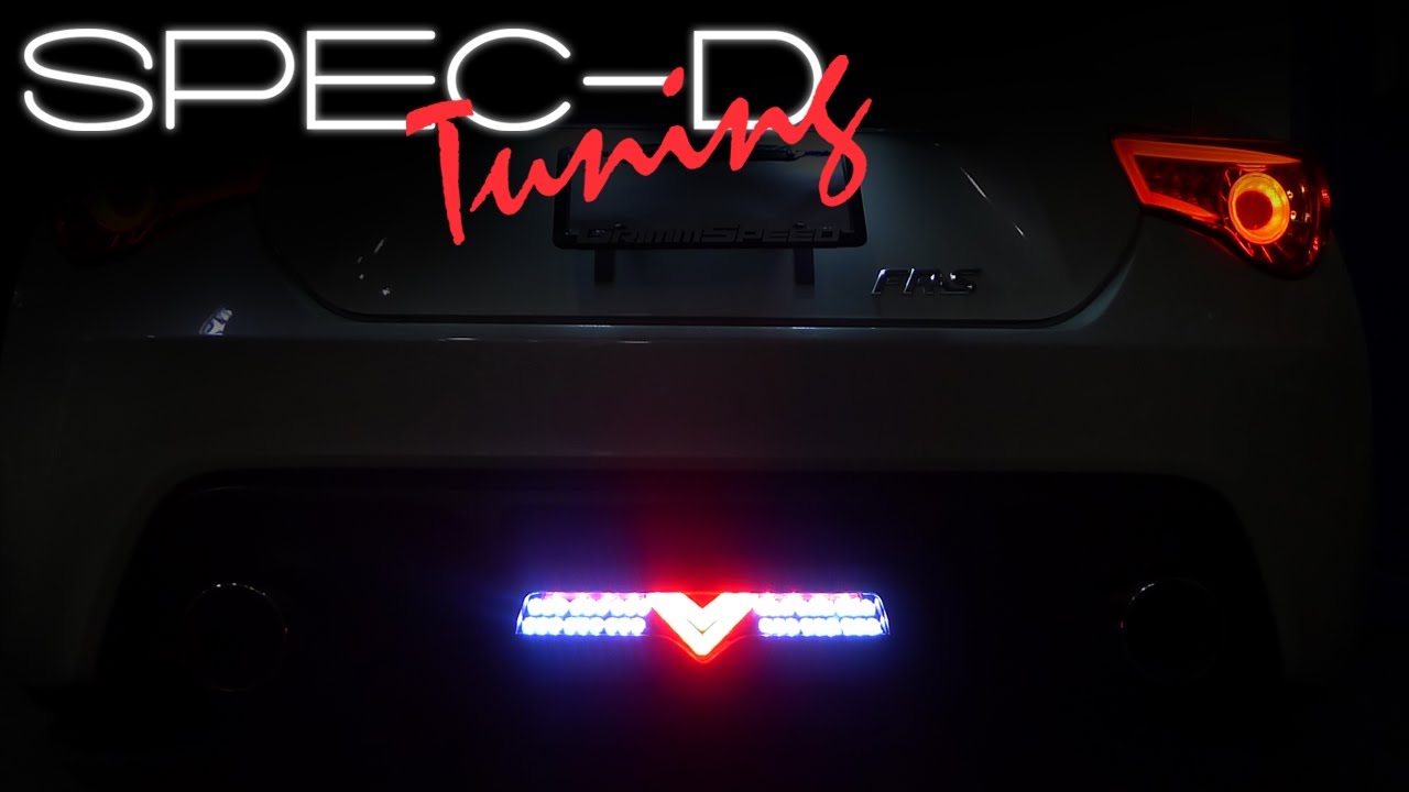 SPECDTUNING INSTALLATION VIDEO: 2013 SCION FR-S LED 3RD BRAKE LIGHT ...