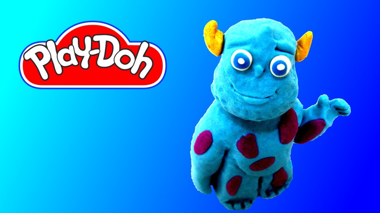 How to make Play Doh Sulley Monsters, Inc. - YouTube