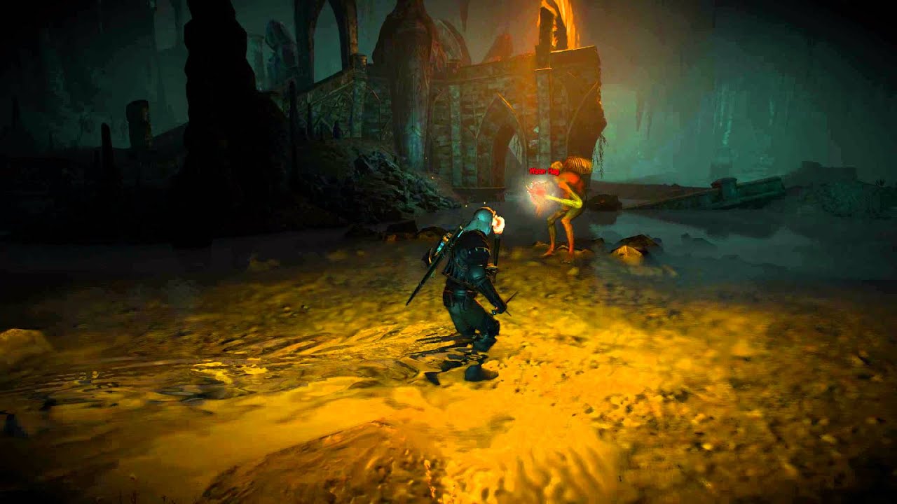 Witcher 3 - Water Hag Cave Encounter (PC Ultra) *Patch 1.03* - YouTube