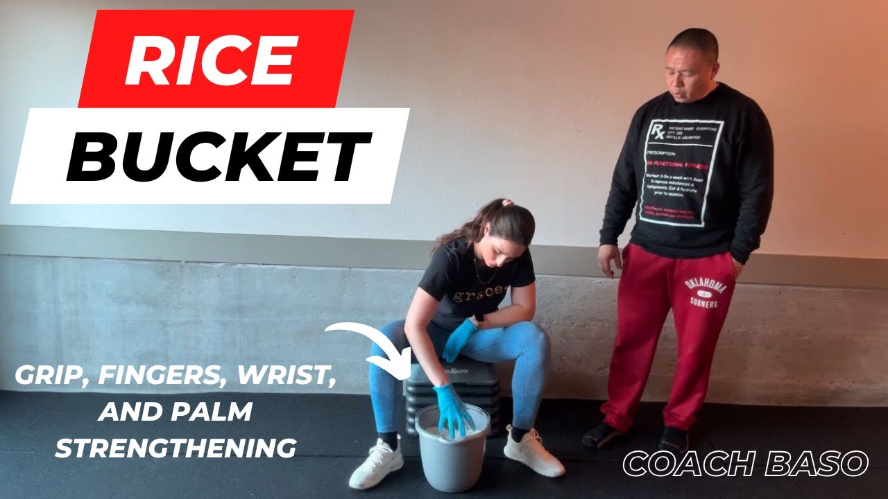 3 Rice Bucket Exercises for Any Age | Carpal Tunnel Relief | Coach Baso ...