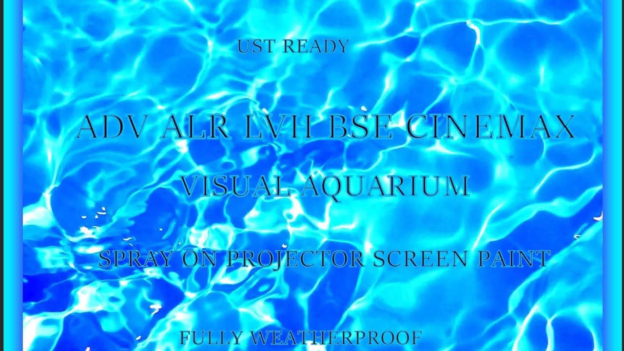Projector map a fish tank aquarium using our new ADV ALR LVII BSE ...