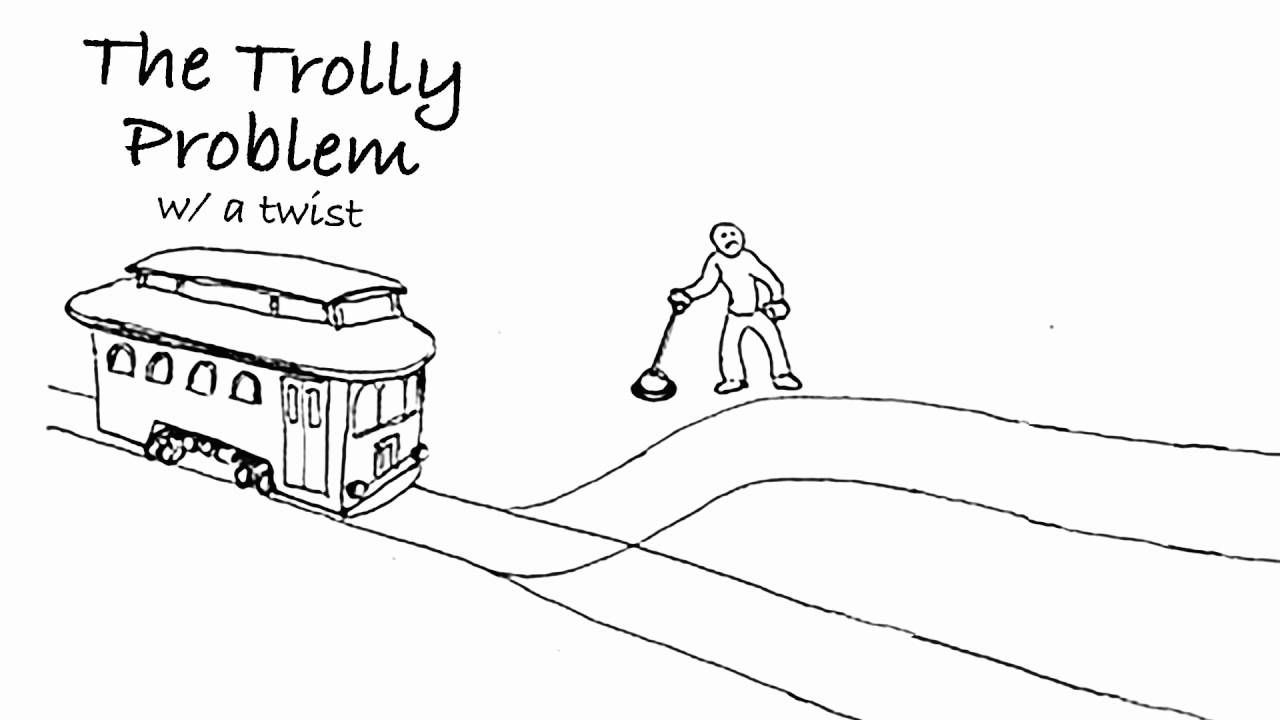 A two-year-old's solution to the trolley problem - YouTube