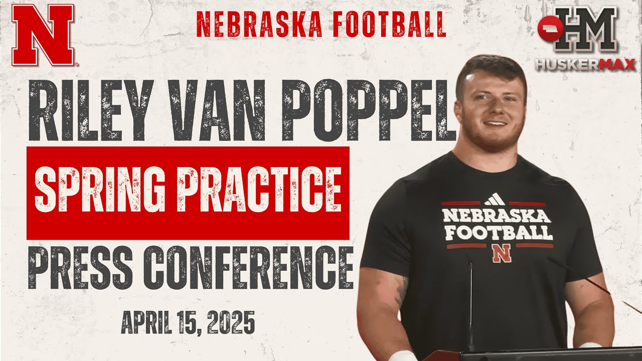 Nebraska Football Defensive Lineman Riley Van Poppel - Spring Practices ...