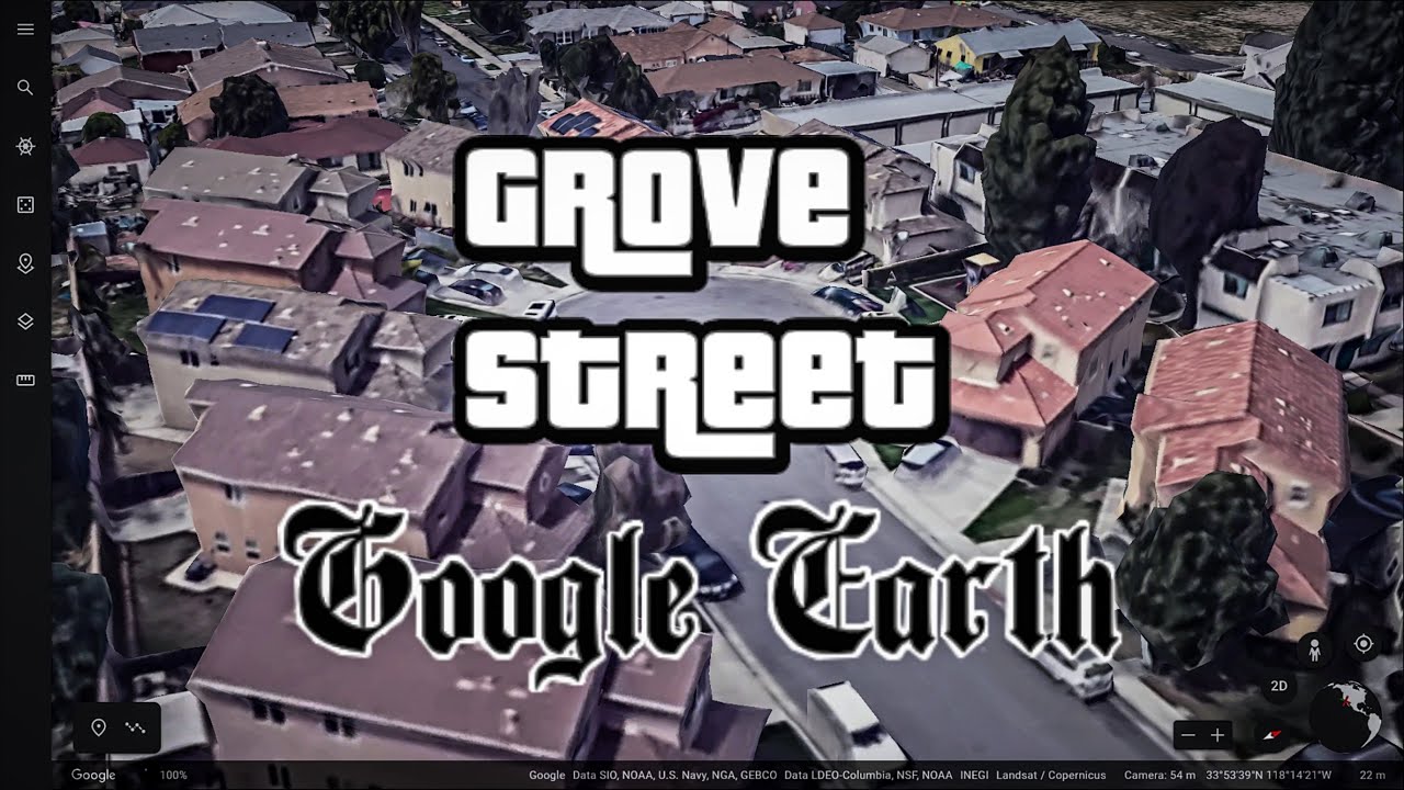 Visiting Grove Street - From Google earth - YouTube