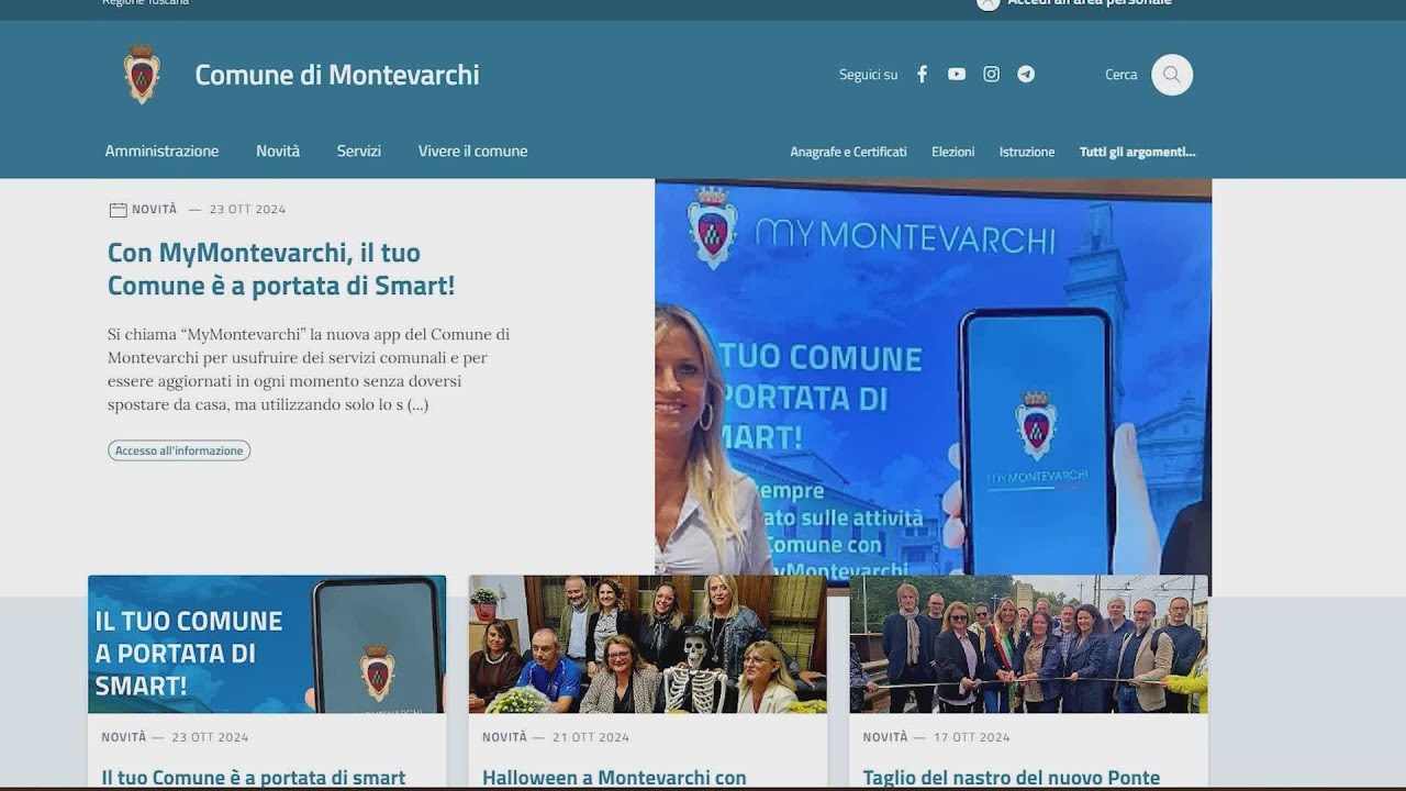 Presentata la nuova app My Montevarchi - YouTube