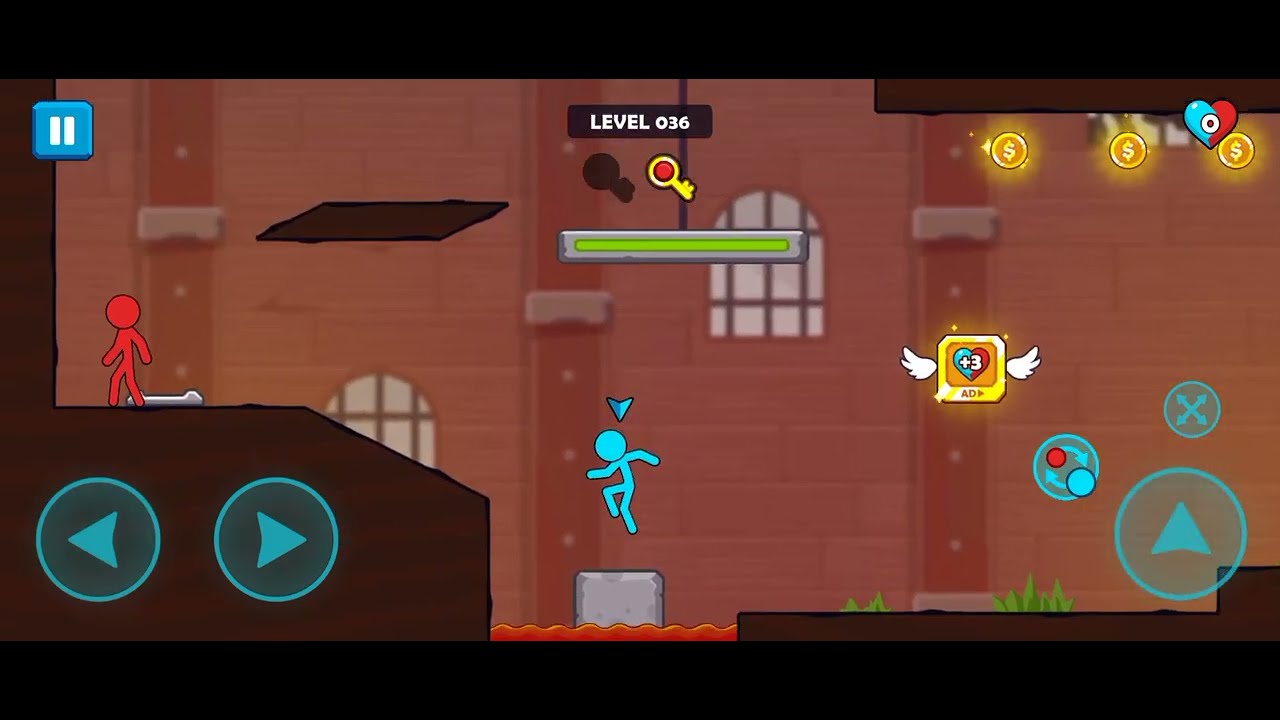 Watergirl and Fireboy Complete Edition #1 Stickman Animation - YouTube