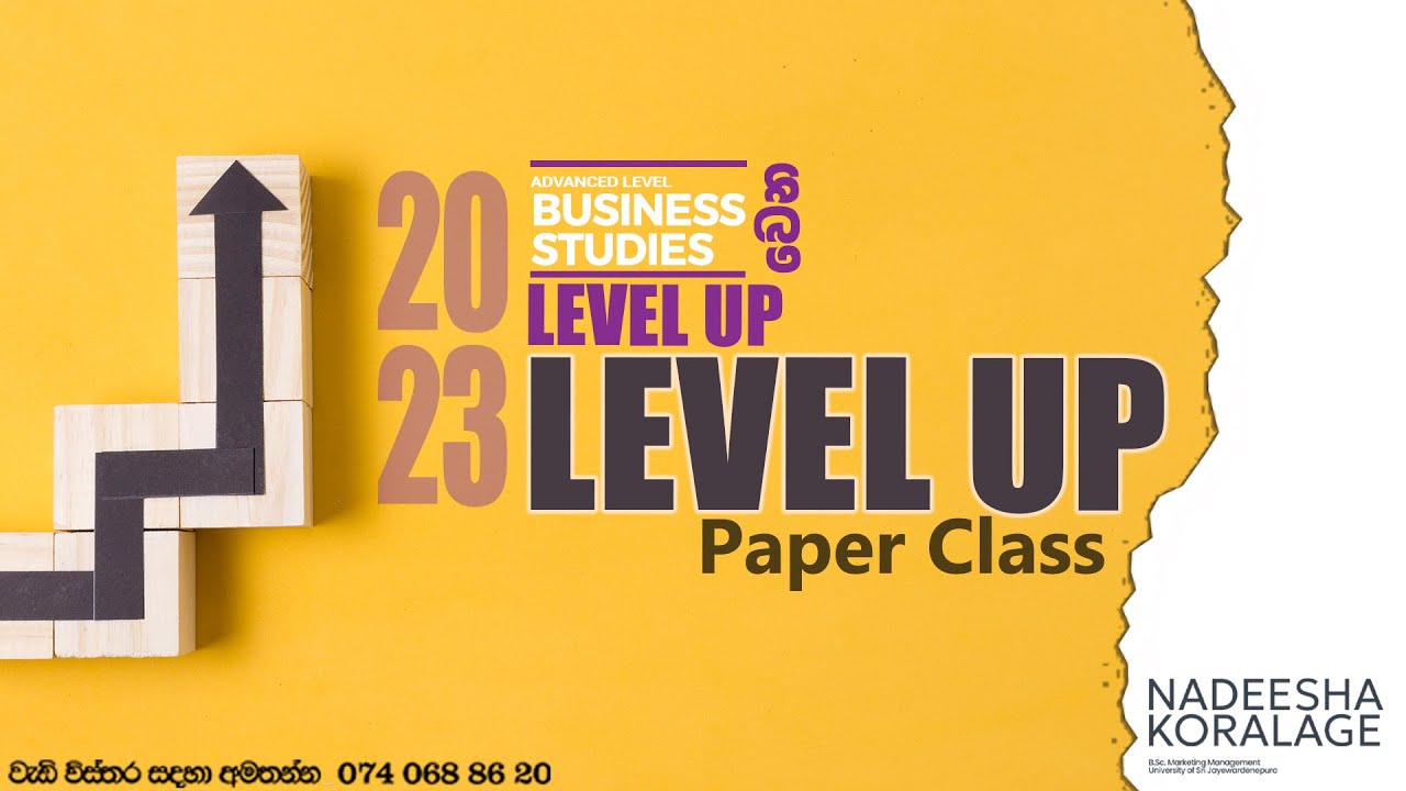 2023 Level Up Paper 01 Discussion | Business Studies | Nadeesha ...