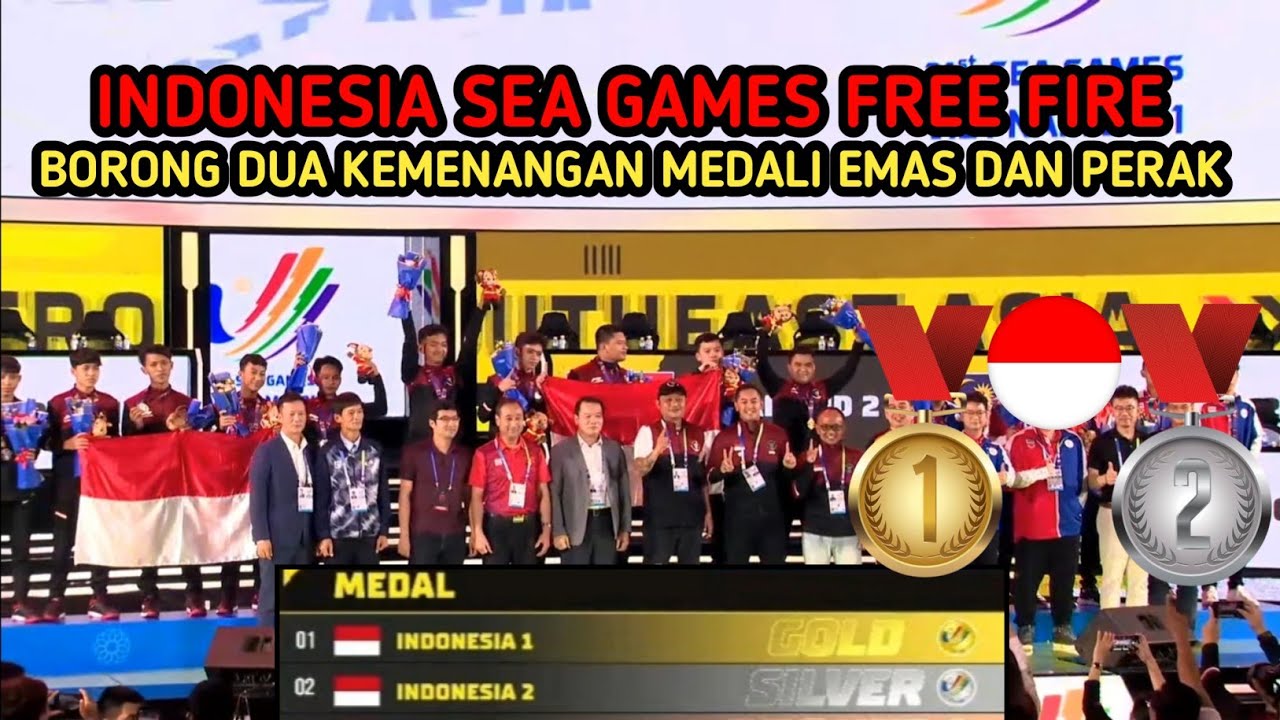 INDONESIA BORONG 2 MENDALI SEKALIGUS🔥 DI SEA GAMES FREE FIRE 2022 - YouTube