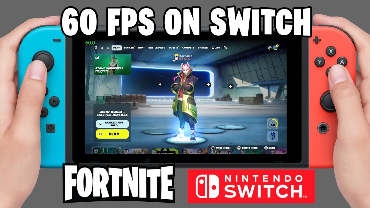 Fortnite Nintendo Switch 60FPS SAFE OVERCLOCK Gameplay - YouTube