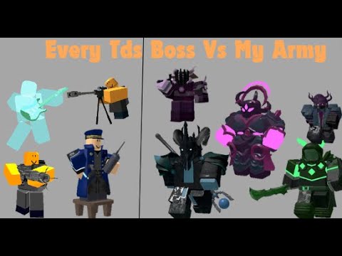 Every boss in tds VS Ranger, Accelerator, Commander and DJ - YouTube
