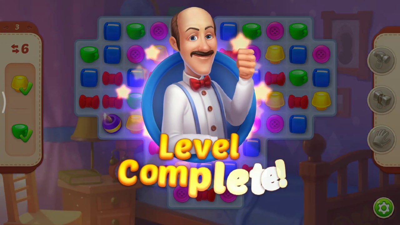 homescapes level 3 - YouTube