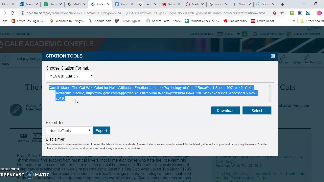 NoodleTools Lite Tutorial - YouTube