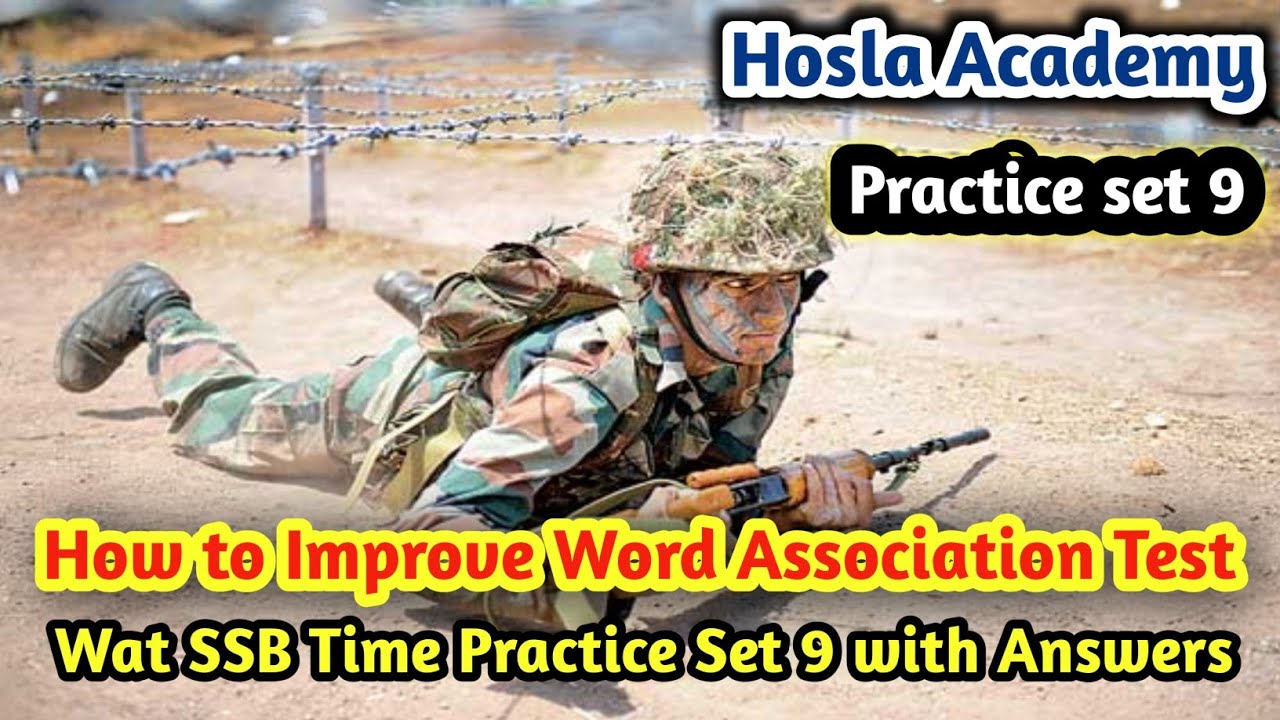 How to Improve Word Association Test | WAT SSB Time Practice with ...