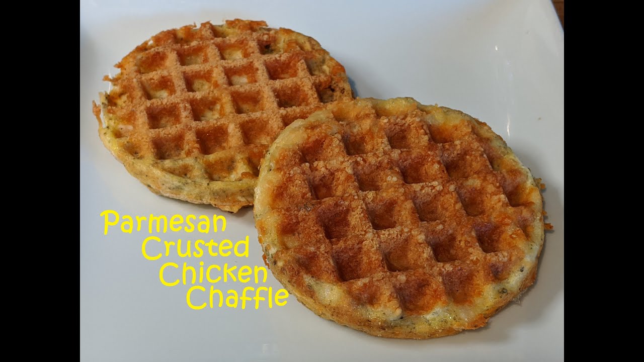 Parmesan Crusted Chicken Chaffle - YouTube