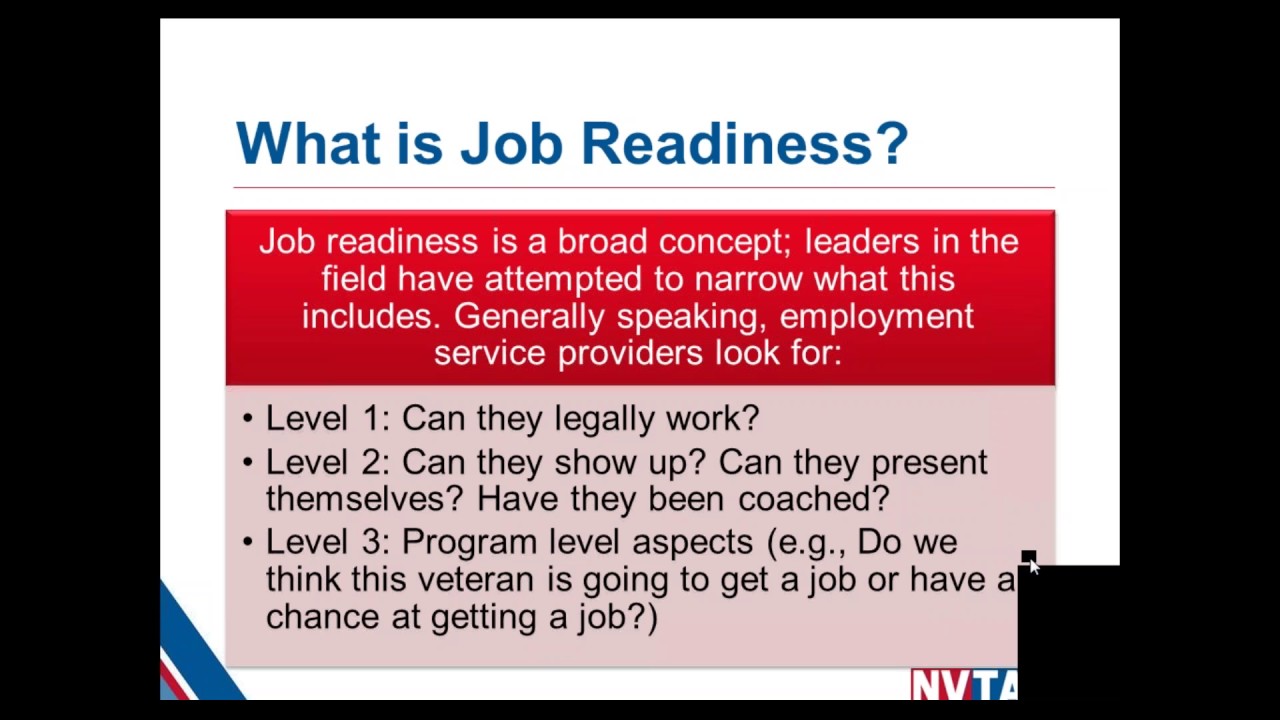Webinar - Employment Readiness: Strategies and Assessments - YouTube