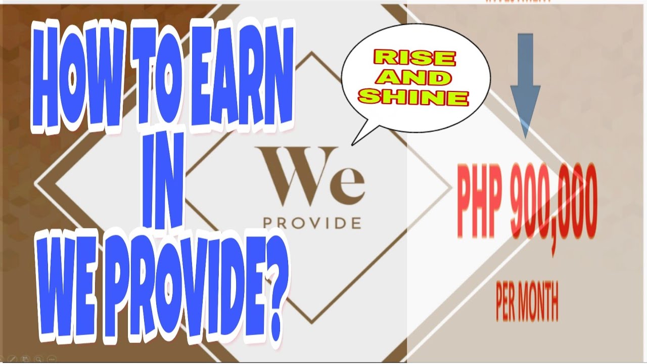 HOW TO EARN IN WE PROVIDE? - YouTube
