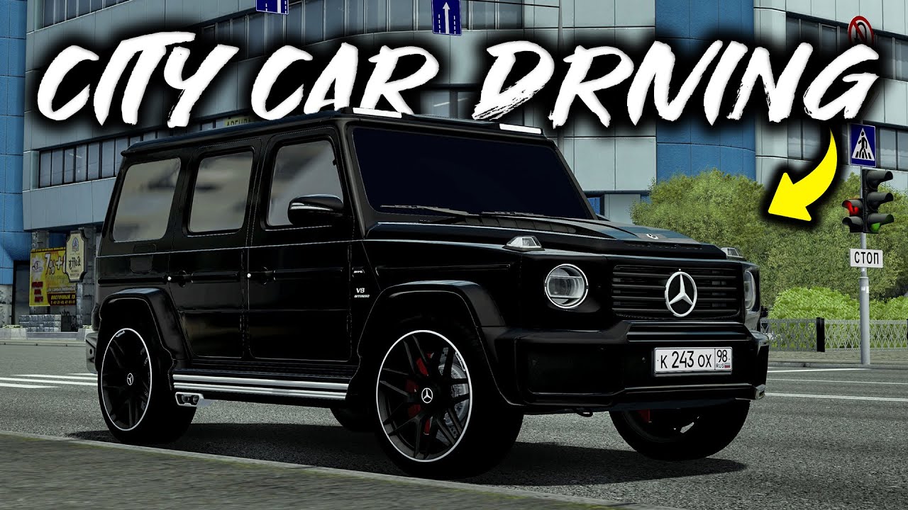 Mercedes g63 city car driving | Car4us.ru