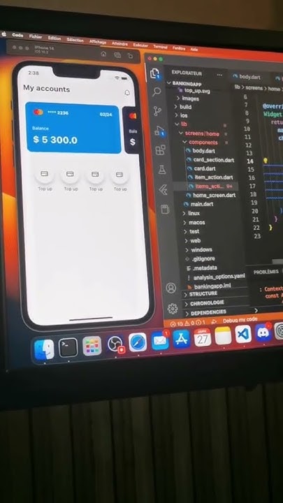 Speed coding flutter bank app ui - YouTube