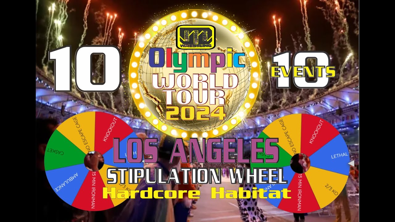 5.23 #WWE2K24 LTD1061 Olympic World Tour 10/10 Lethal Stipulation Wheel - YouTube