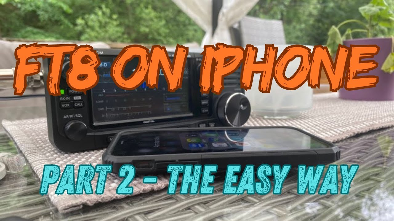 FT8 on the iPhone - the EASY and EXPENSIVE way. - YouTube