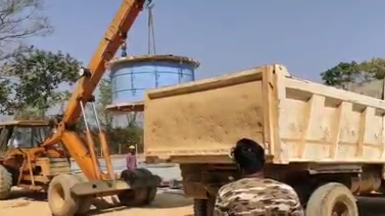 Hydra lifting Heavy Wire Roll | Hydra Crane Working | Lifting Machine ...