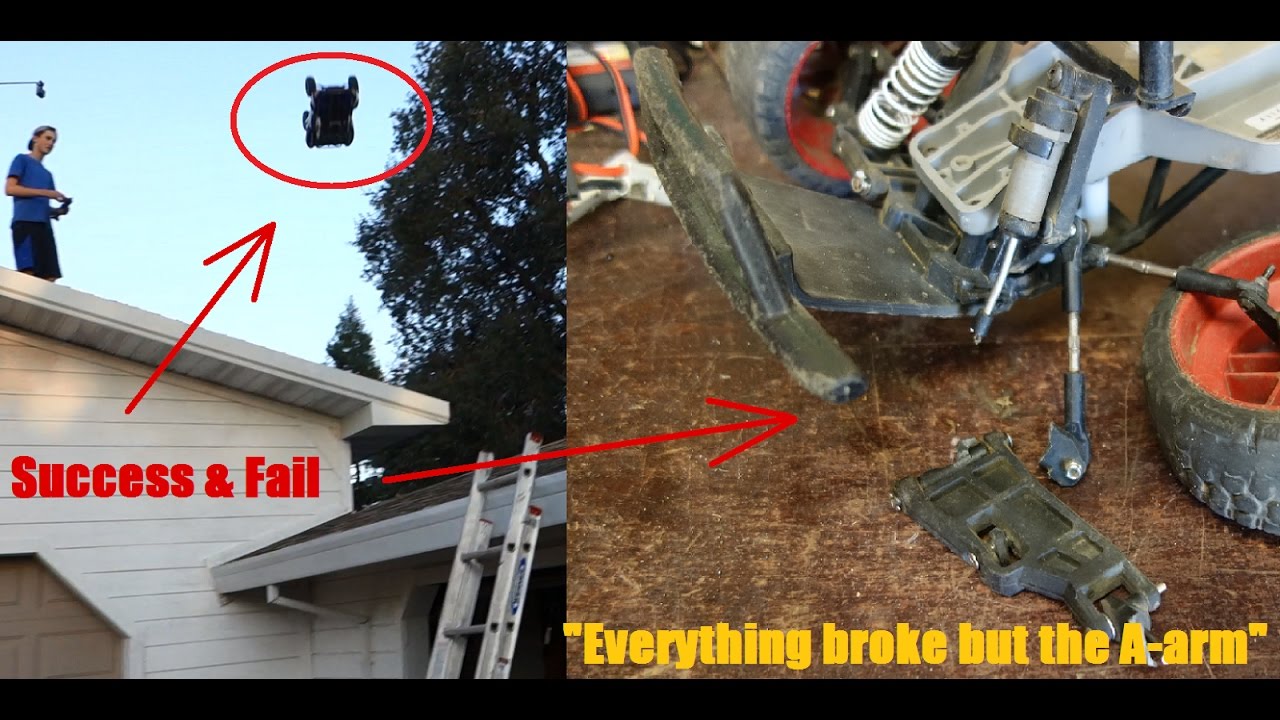RC Car Jumps Over House - YouTube