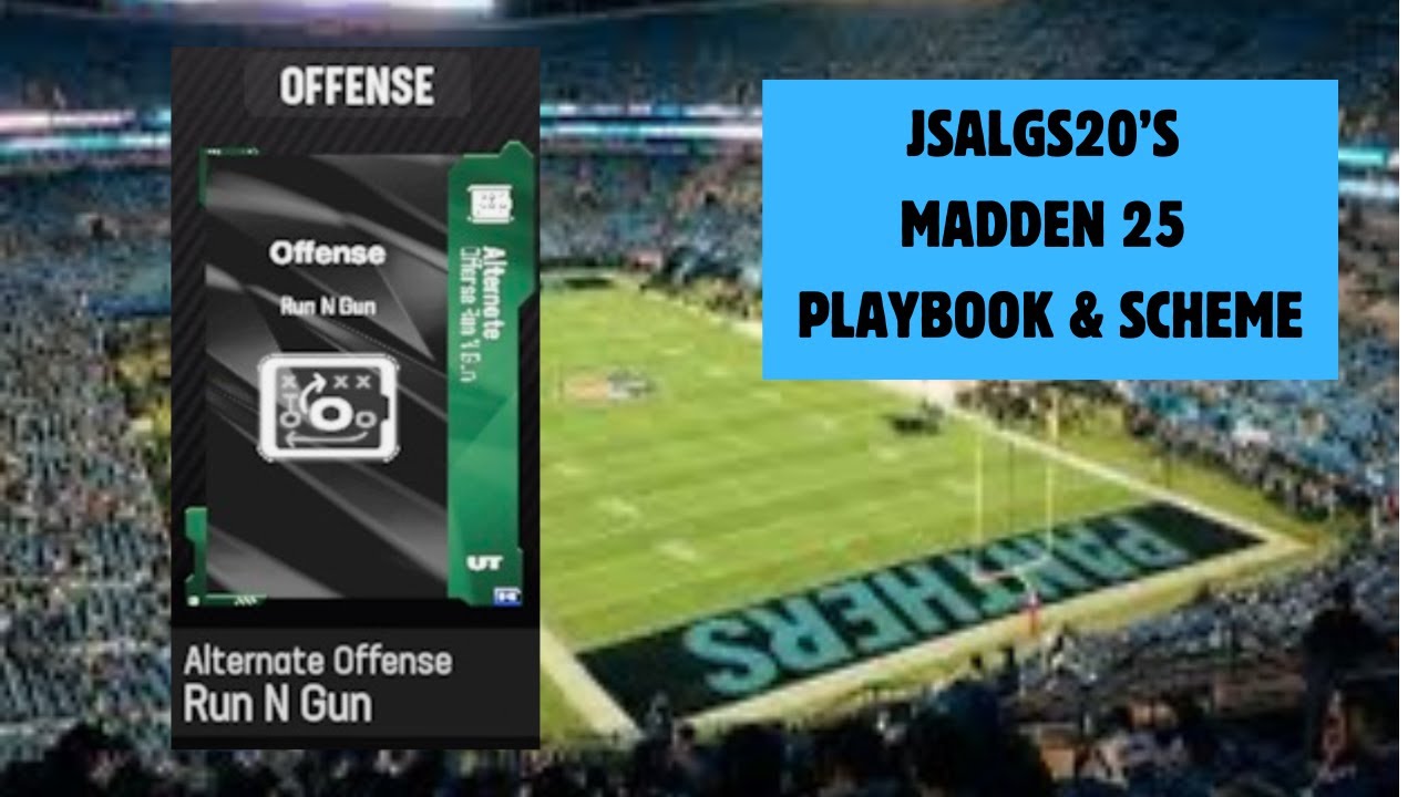 Run N Gun Offensive Scheme #madden25 #panthersthemeteam #runngun # ...