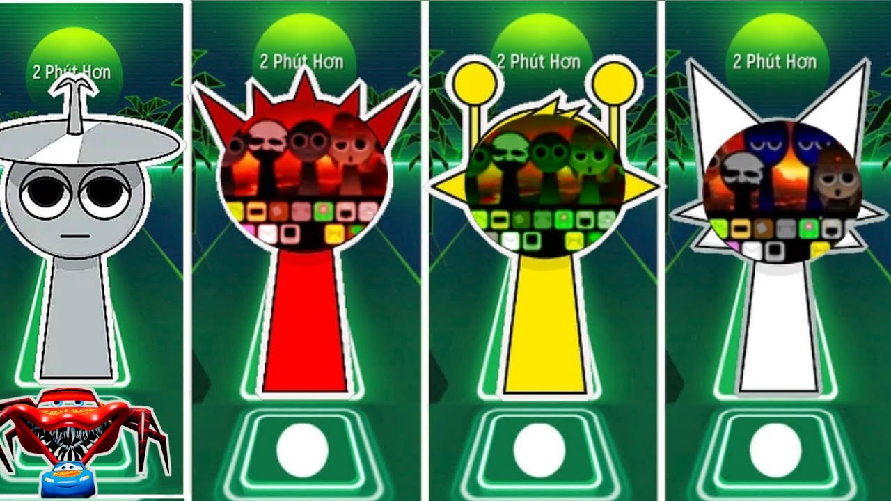 Sprunkies are dancing for Tiles hop/ INCREDIBOX SPRUNKI #SPRUNKI #gray ...