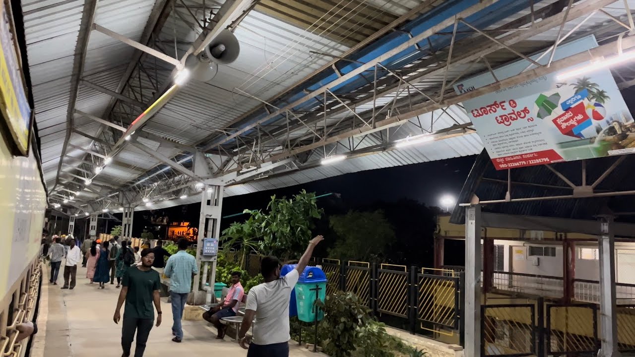 Train Announcement At Village Railway Station Mysore To Shimoga ...