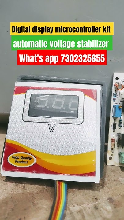 #Short|Digital display microcontroller kit for automatic voltage stabilizer - YouTube