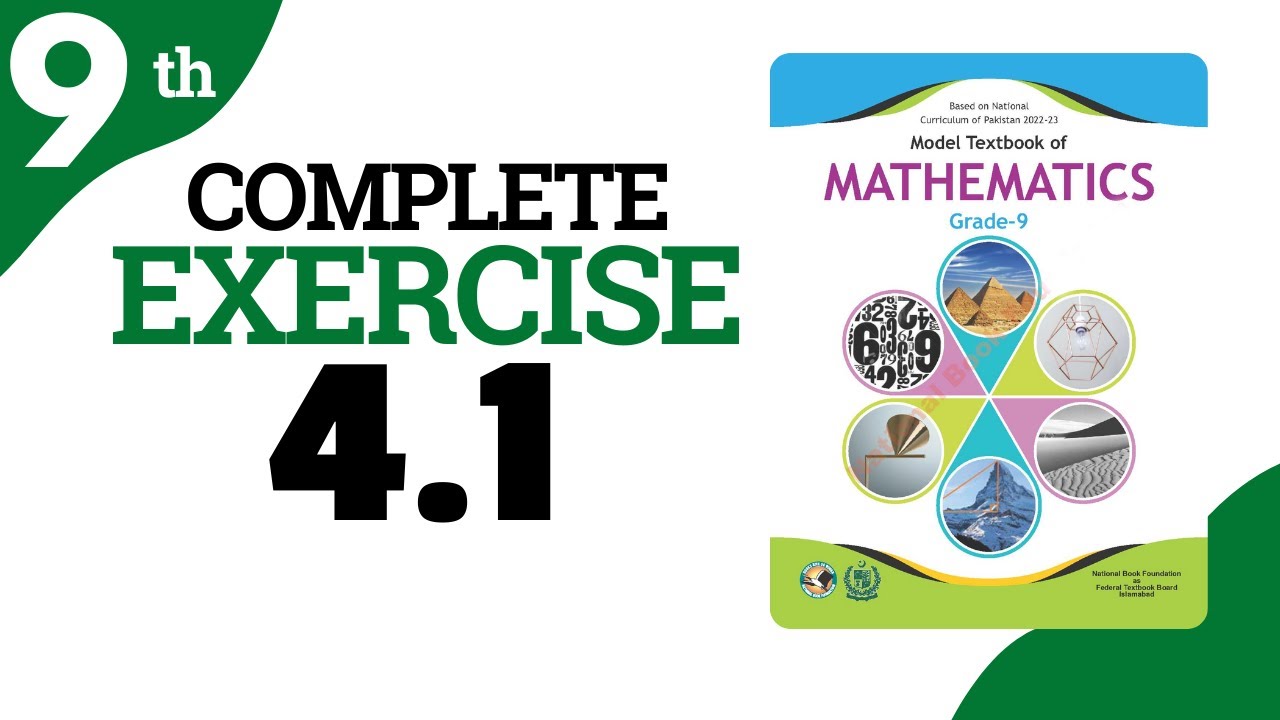 Exercise 4.1 - 9 Class Math | Federal Board - FBISE - National Book Foundation - YouTube