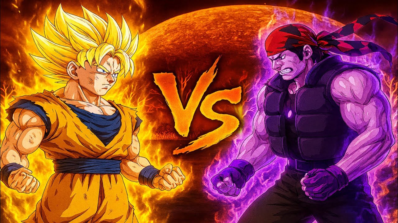 [DBZ vs KOF] Goku SSJ2 vs Orochi Ralf - YouTube