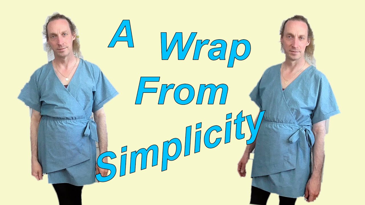 Simplicity 9224 Wrap Dress (Chambray Blue) - YouTube