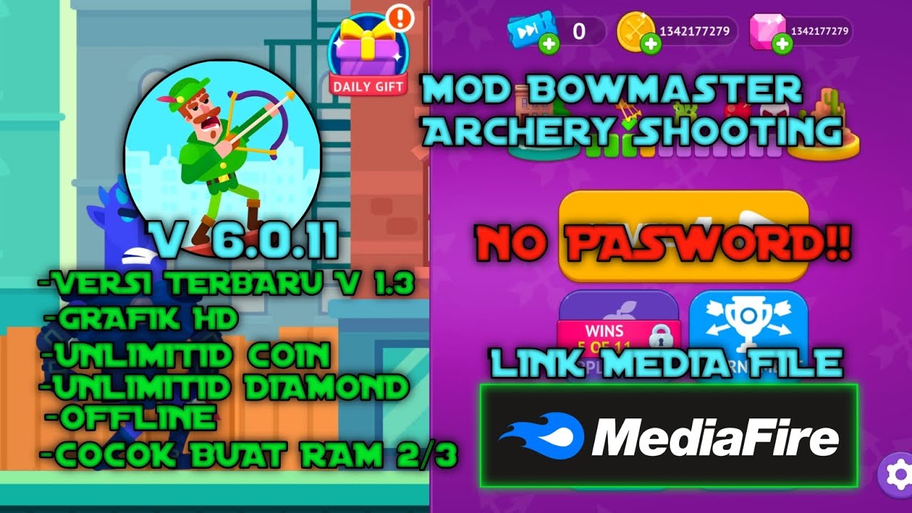 TERBARU‼️ Mod Bowmaster Archery Shooting No password 2024 - YouTube