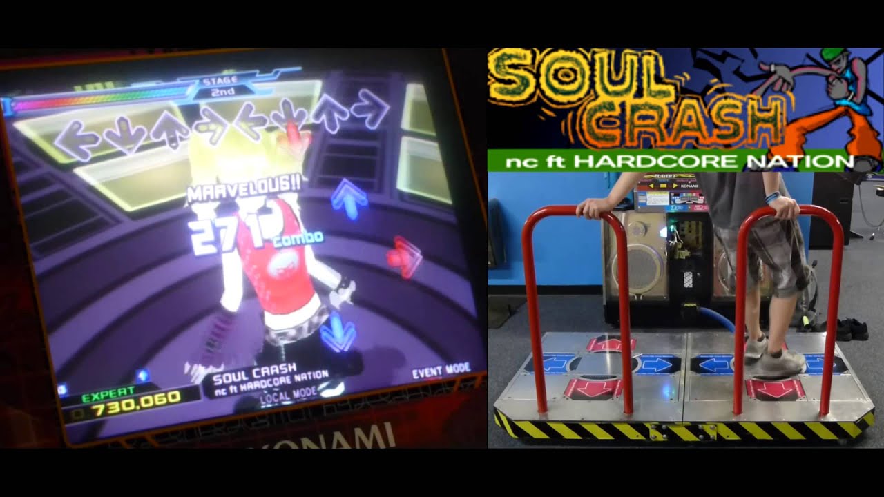 OMG KON! - SOUL CRASH (Double Expert) PFC AAA on DDR SuperNOVA2 - YouTube