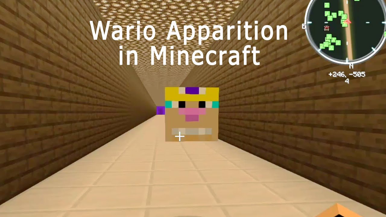 Wario Apparition in Minecraft - YouTube