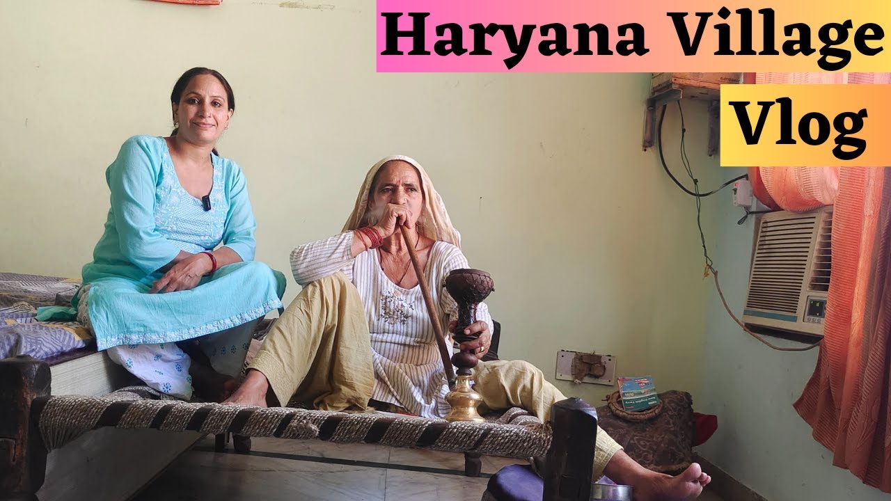 Haryanvi Culture: Desi Hookah and Desi Butter ! Haryana Village vlog ...