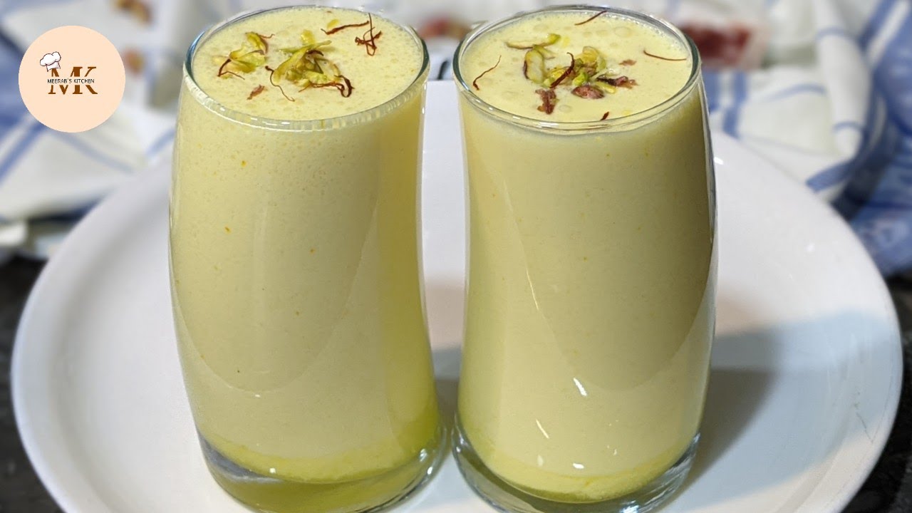 Summer special Zafrani Lassi recipe | Kesar lassi | How to make Saffron ...