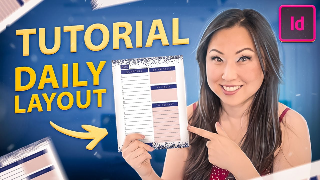 TUTORIAL How to create a Daily Planner Layout in Adobe InDesign - YouTube