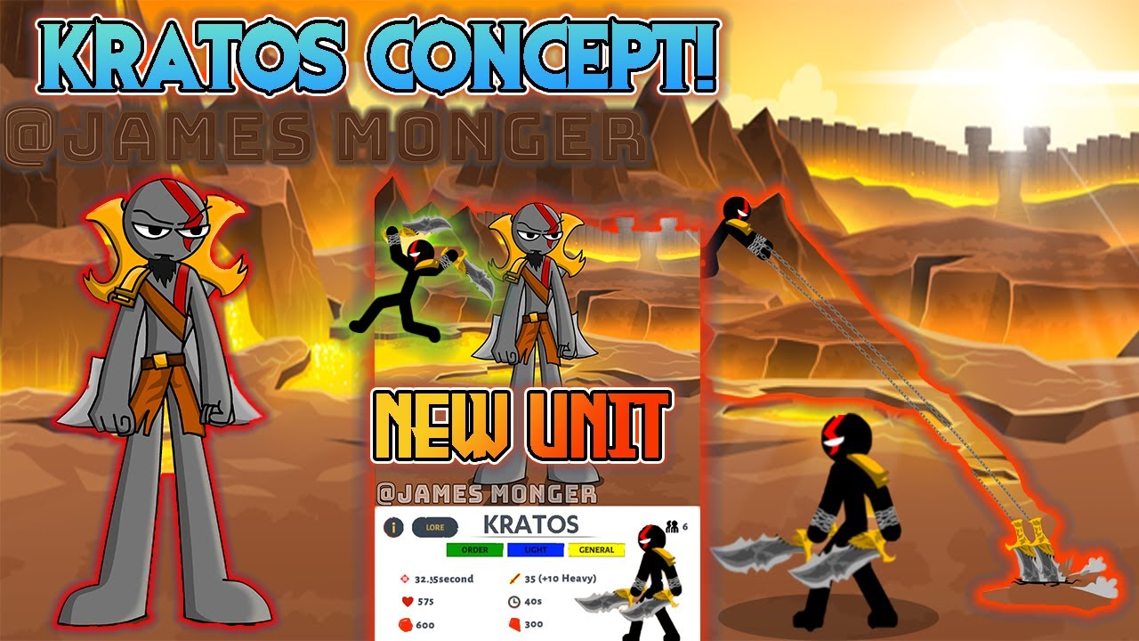 Stick War 3, New Unit, Kratos Concept - YouTube
